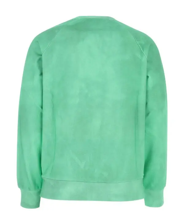 Balmain Logo Print Crewneck Sweatshirt - Green