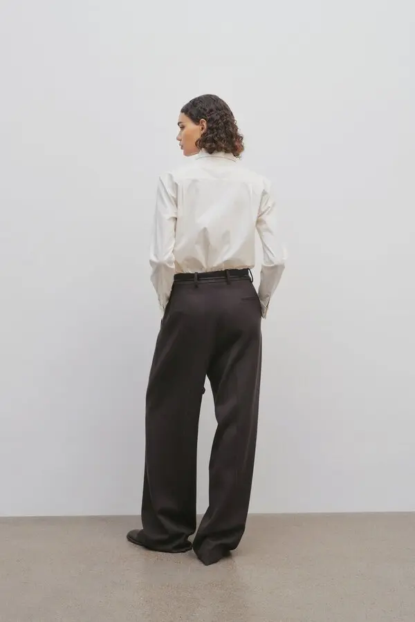 THE ROW Belted Wool Pants