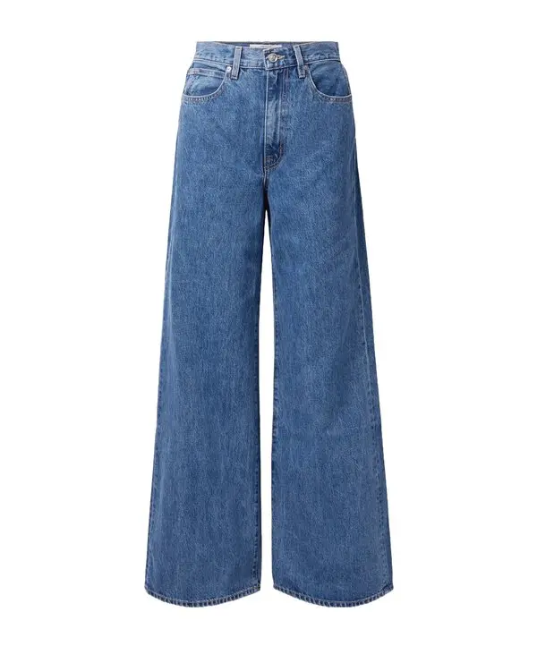 SLVRLAKE Eva High-rise Wide-leg Organic Jeans
