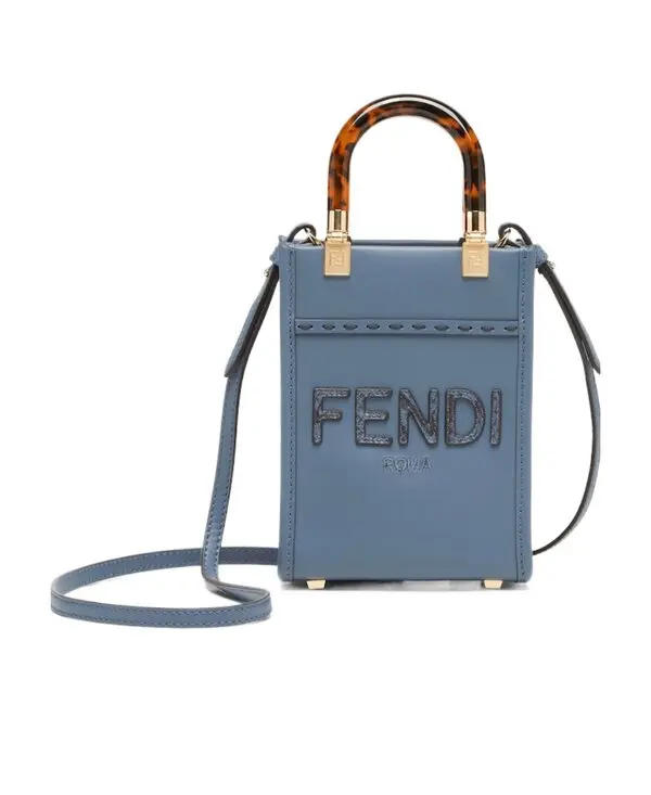 Fendi Leather And Elaphe Mini Bag