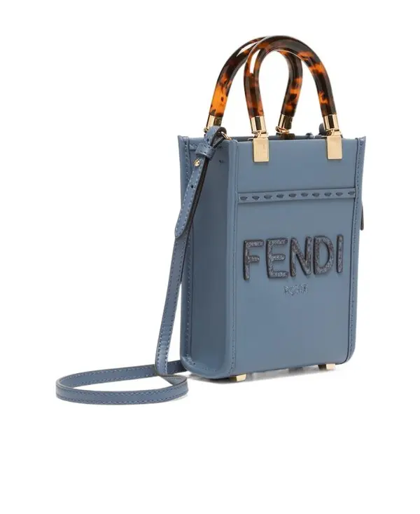 Fendi Leather And Elaphe Mini Bag