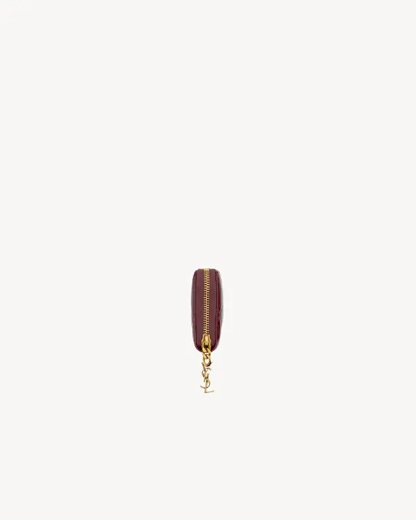 Saint Laurent Le Cassandre Bijou Patent Leather Coin Purse