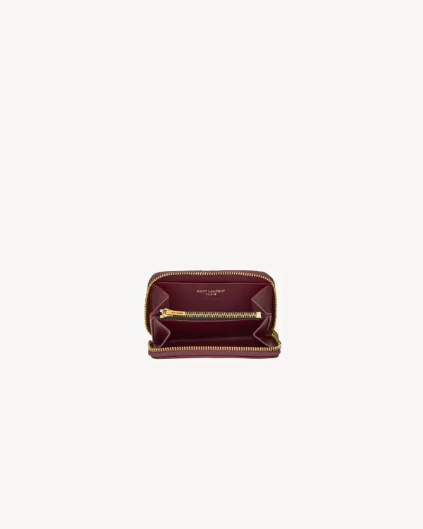 Saint Laurent Le Cassandre Bijou Patent Leather Coin Purse