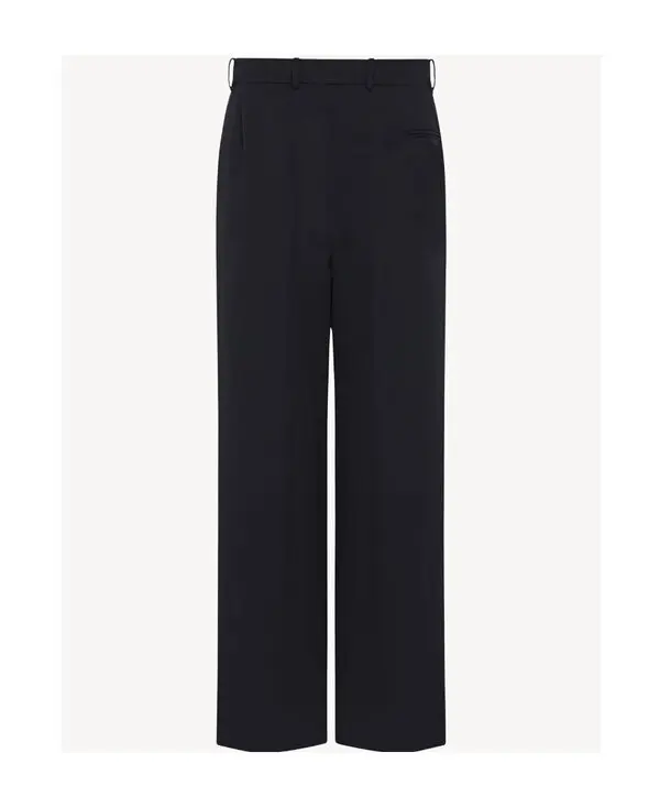 THE ROW Freshly Cut Wool Wide-leg Casual Pants