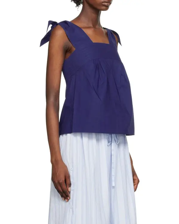 See By Chloé Sleeveless Top With Knotted Shoulder Straps