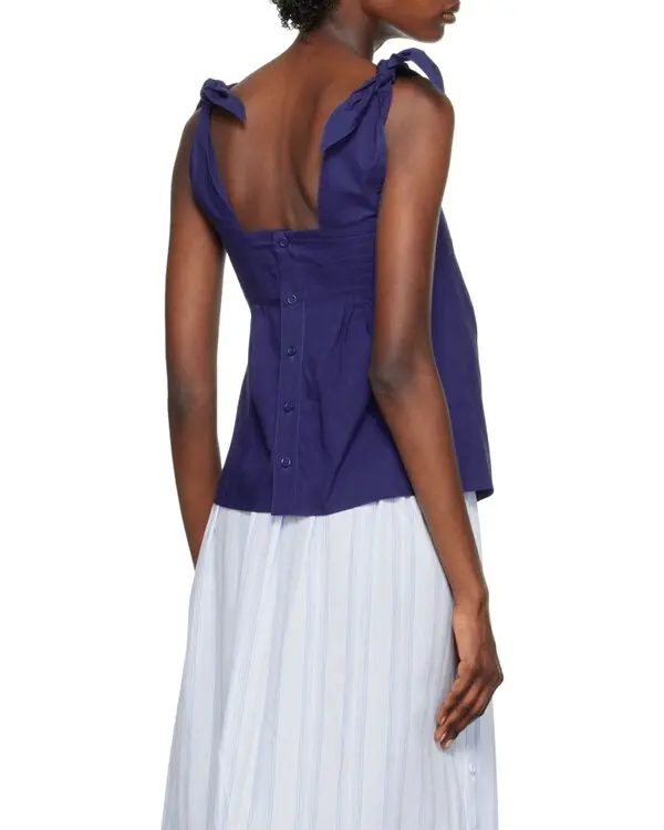 See By Chloé Sleeveless Top With Knotted Shoulder Straps