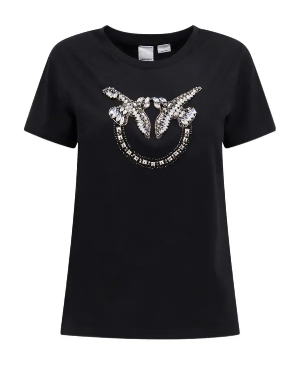 Pinko Logo-embellished Crewneck T-shirt