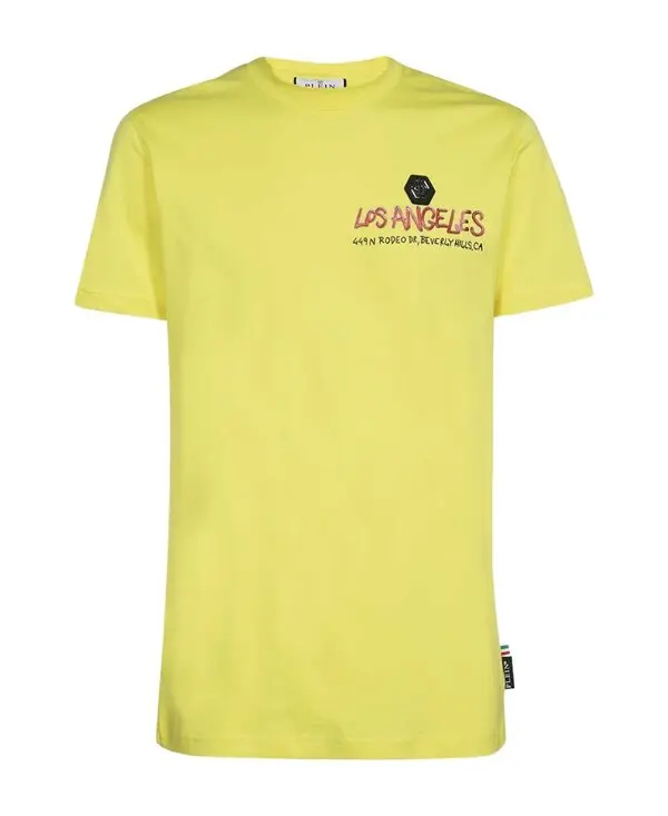 Philipp Plein Crew Neck Short-sleeve T-shirt - Yellow