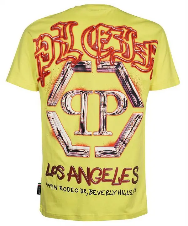 Philipp Plein Crew Neck Short-sleeve T-shirt - Yellow