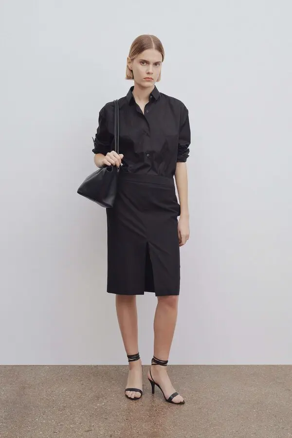 THE ROW Front-split Midi Skirt