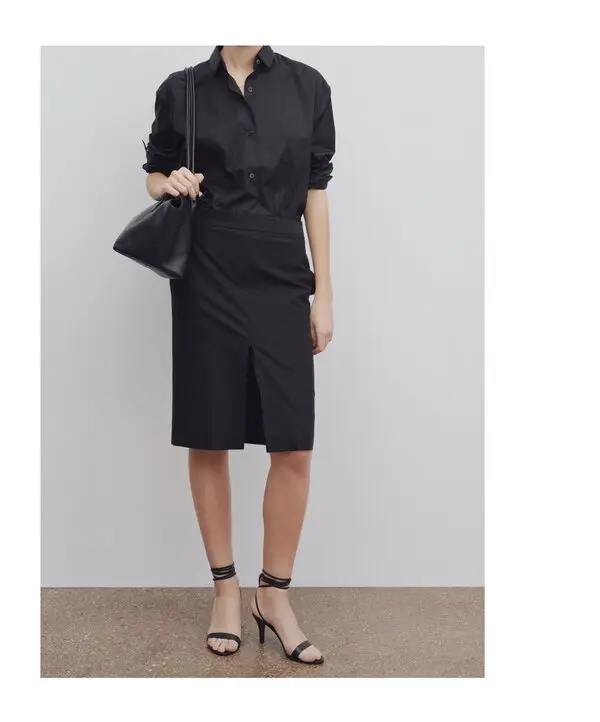 THE ROW Front-split Midi Skirt