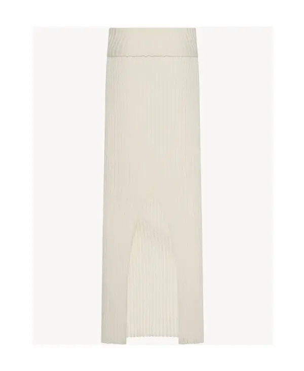THE ROW Ribbed Long Skirt