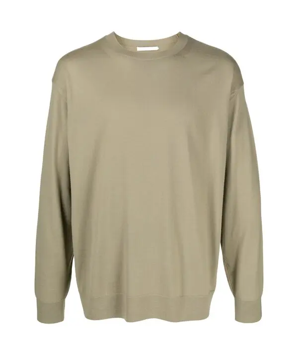 Auralee Crew Neck Wool Jumper