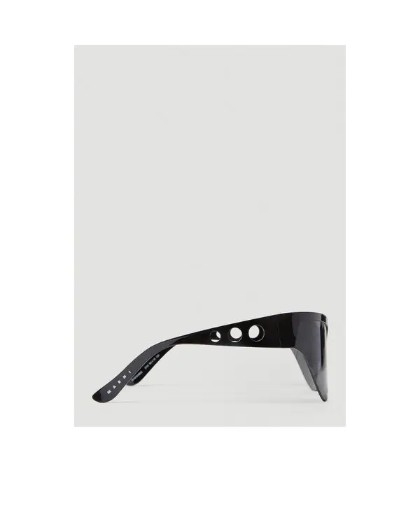 Marni Mirror Leg Hollowed-out Sunglasses