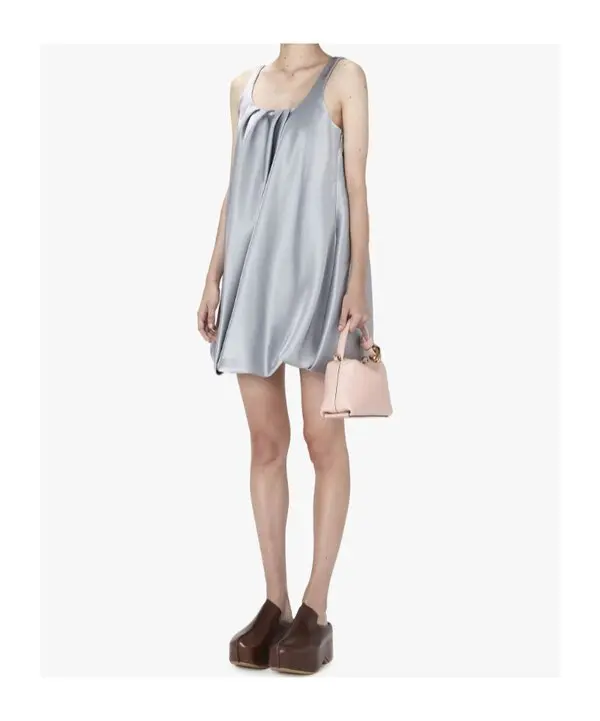 J.W.ANDERSON Jw Anderson Twisted Sleeveless Satin Mini Dress