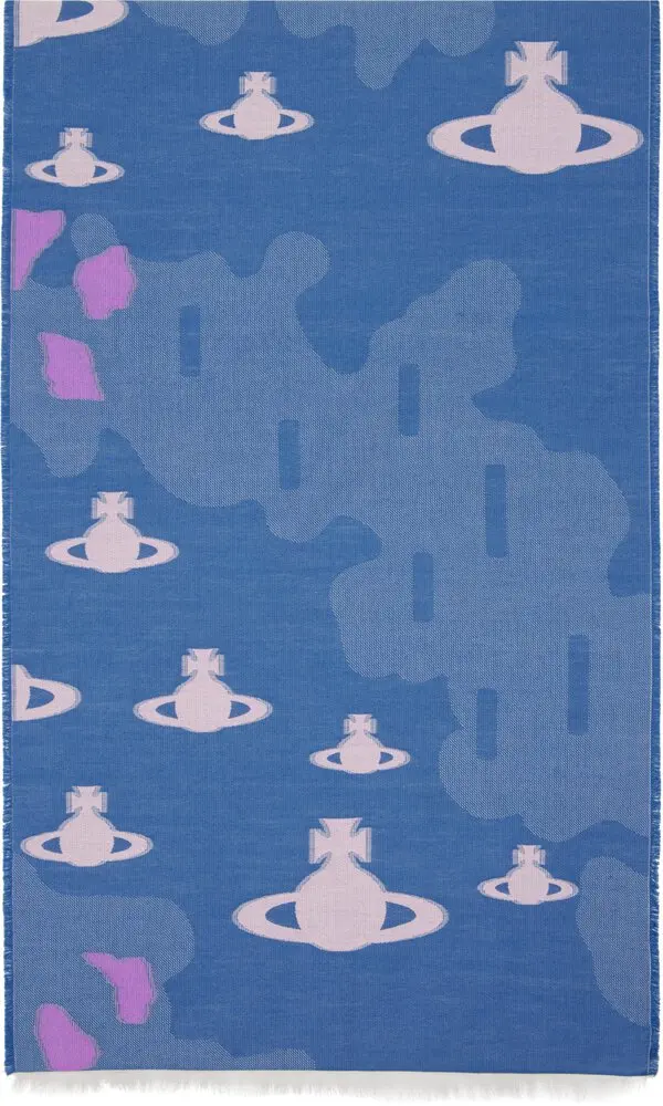 VIVIENNE WESTWOOD Rectangular Scarf - Blue