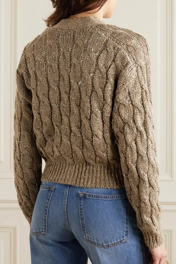 Brunello Cucinelli Long-sleeved Knitted Cardigan
