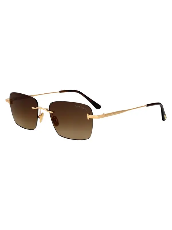 TOM FORD Rectangle Rimless Sunglasses