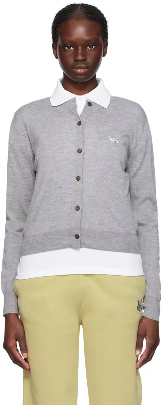 Maison Kitsuné Baby Fox Patch Regular Cardigan