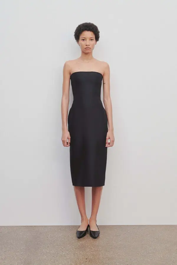 THE ROW Strapless Calf Dress