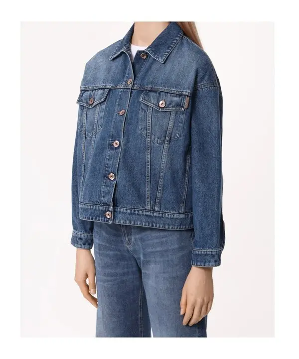 Brunello Cucinelli Long Sleeve Denim Jacket