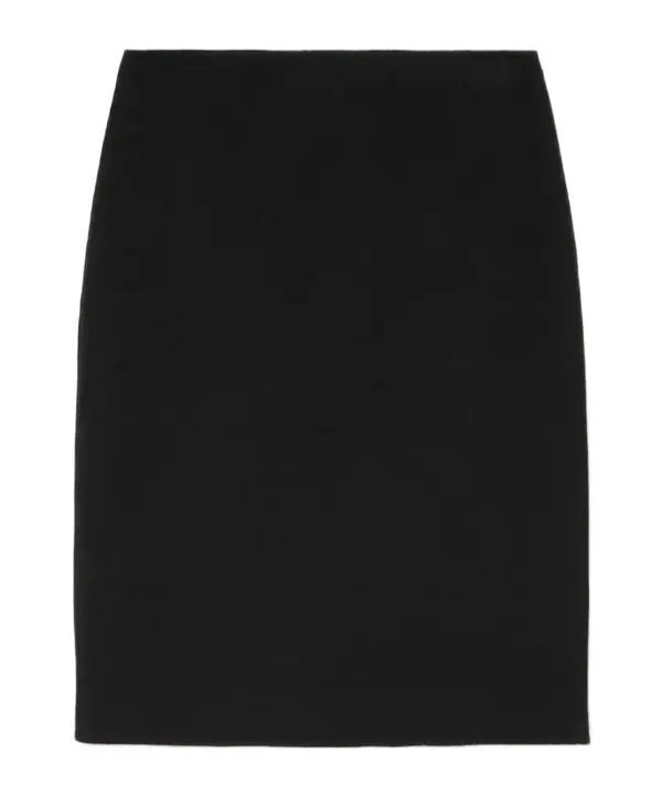 THE ROW Bart Cashmere Skirt - Black