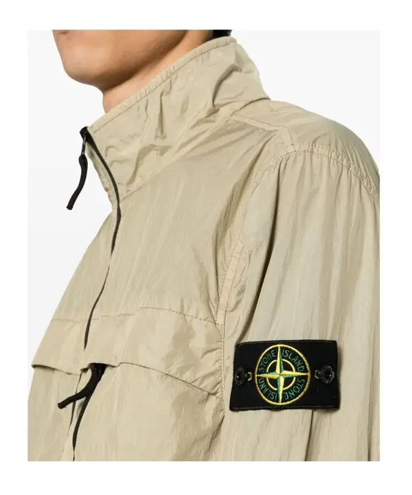 Stone Island Logo Patch Zip-up Jacket