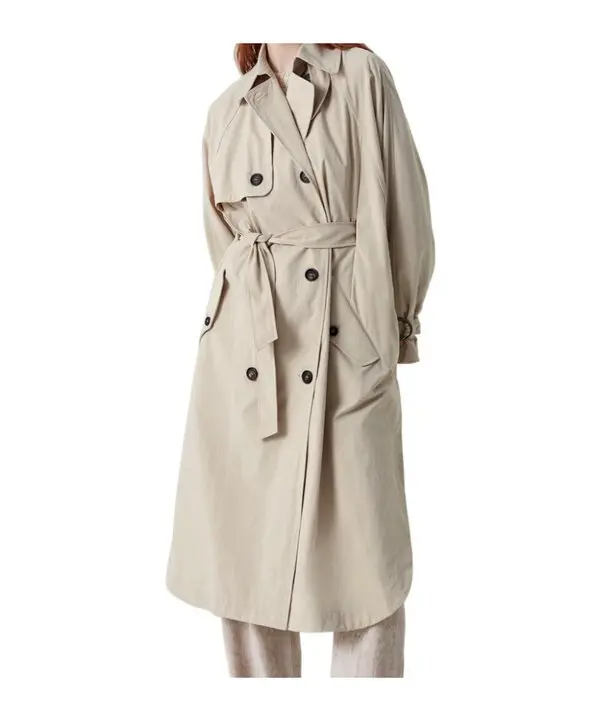 Brunello Cucinelli Double Breasted Trench Coat
