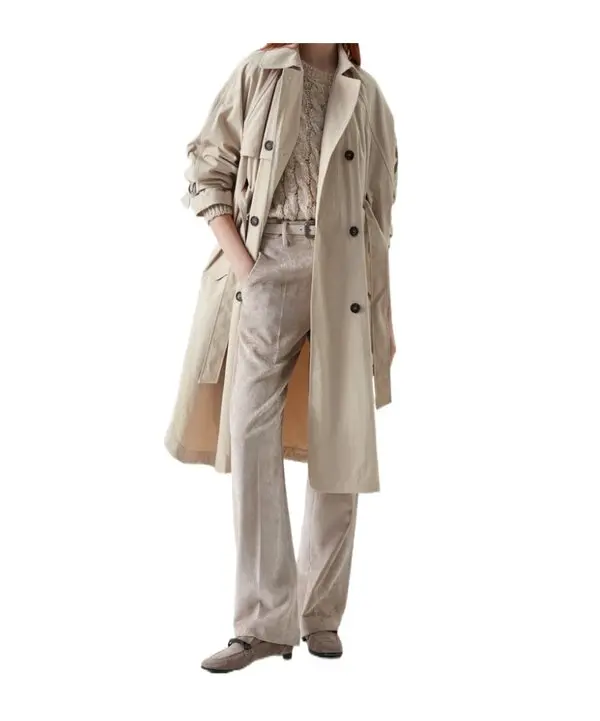 Brunello Cucinelli Double Breasted Trench Coat