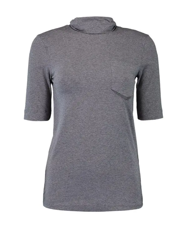 Brunello Cucinelli High Neck Pocket T-shirt - No
