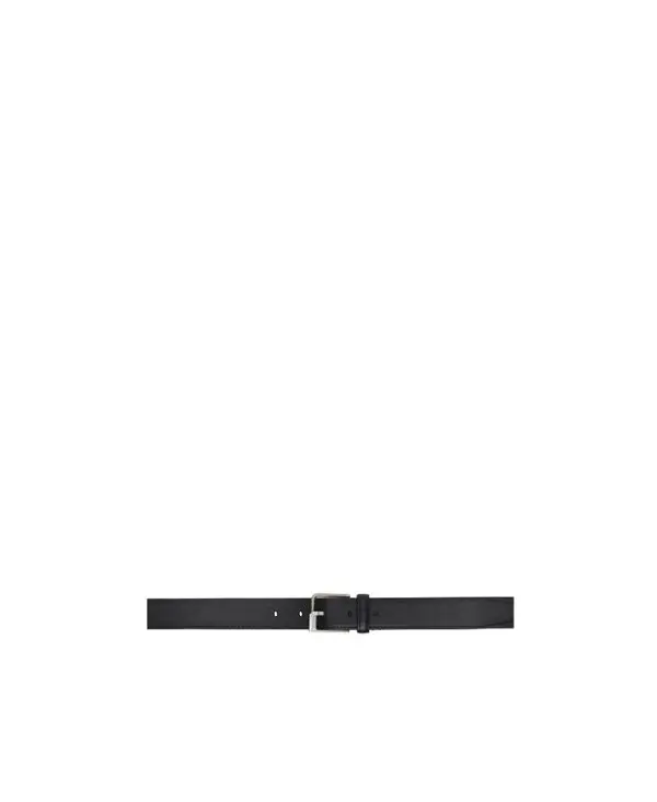 MAISON MARGIELA Logo Engraved Buckled Belt - Black