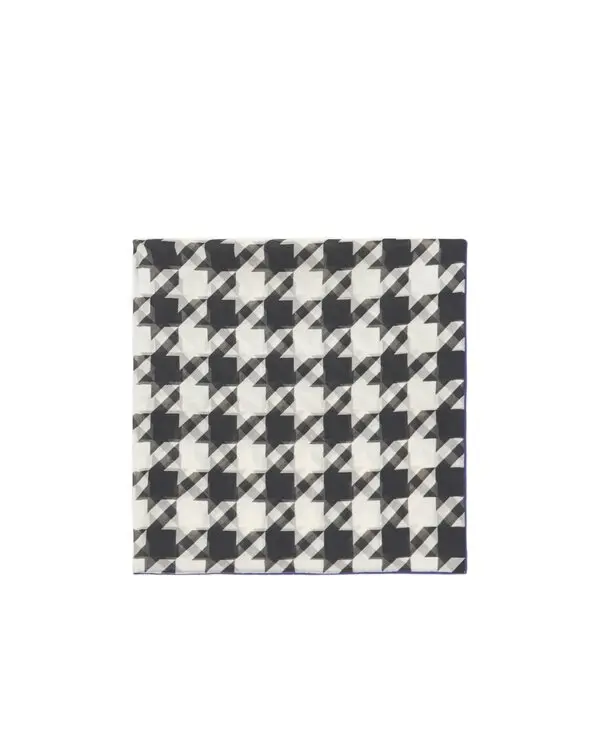 Burberry Houndstooth Finished-edge Scarf