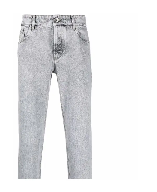 Brunello Cucinelli Stonewashed Slim-fit Jeans