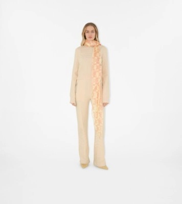 Burberry Houndstooth-pattern Wraparound Scarf
