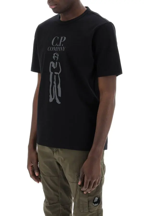 C.P. COMPANY Logo-print Cotton T-shirt