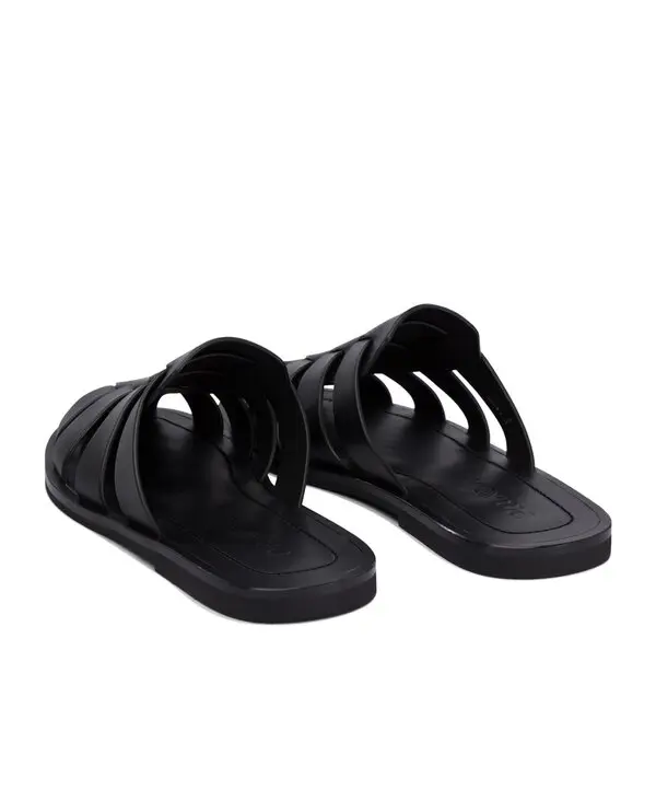 Prada Leather Fisherman Mules