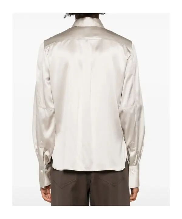 Brunello Cucinelli Long Sleeve Silk Shirt