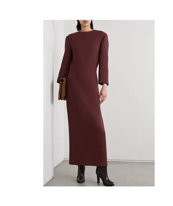 THE ROW Jery Wool-blend Maxi Dress