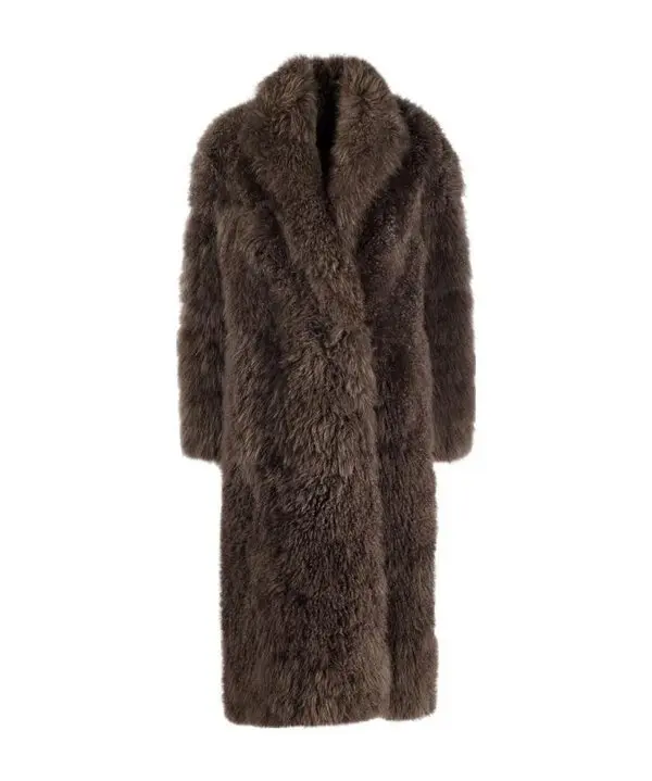 Brunello Cucinelli Single-breasted Fur Coat