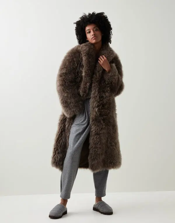 Brunello Cucinelli Single-breasted Fur Coat