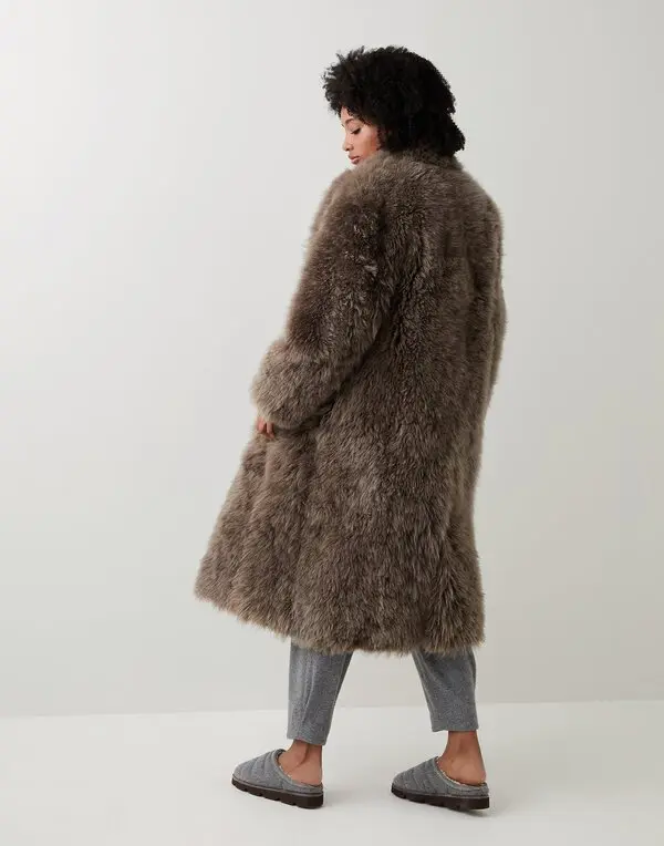 Brunello Cucinelli Single-breasted Fur Coat
