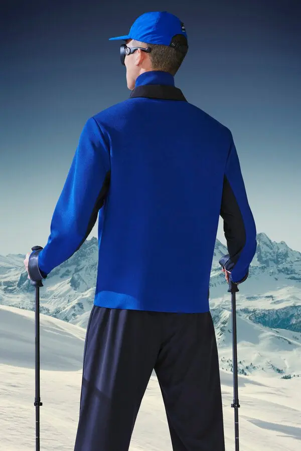 Moncler Panelled Logo-patch Zip-front Fleece Jacket