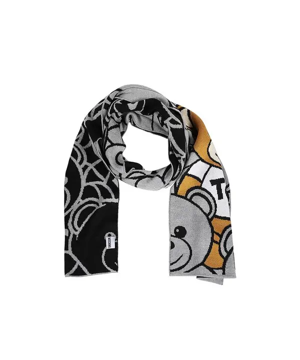 Moschino Logo Scarf - Black