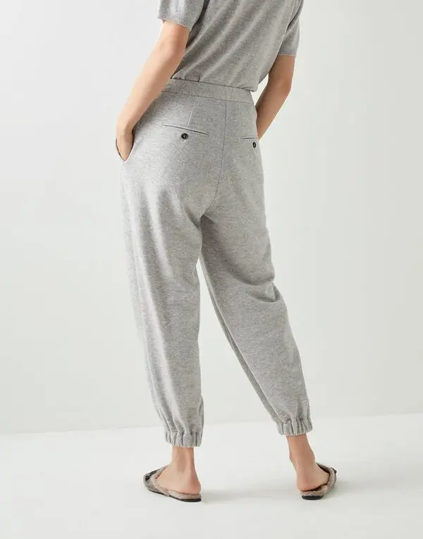 Brunello Cucinelli Cropped Cashmere Track Pants