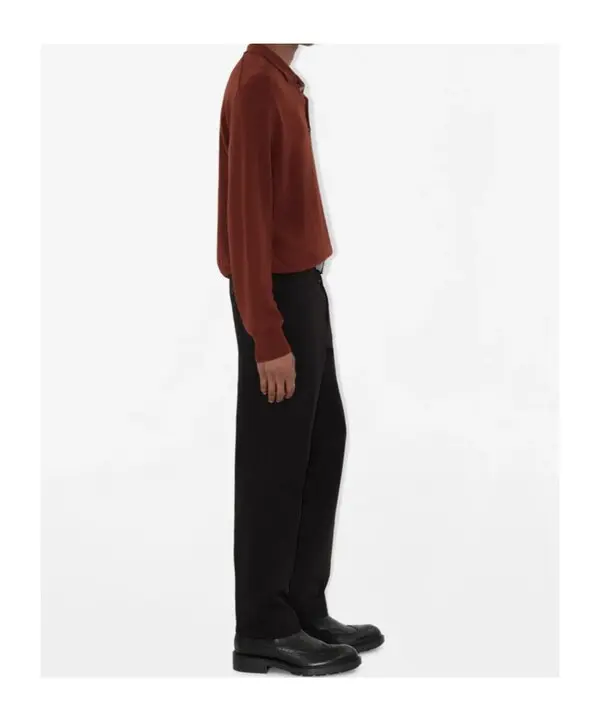 Burberry Logo Detailed Tapered Leg Trousers - Black