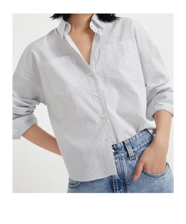 Brunello Cucinelli Striped Cotton Poplin Shirt