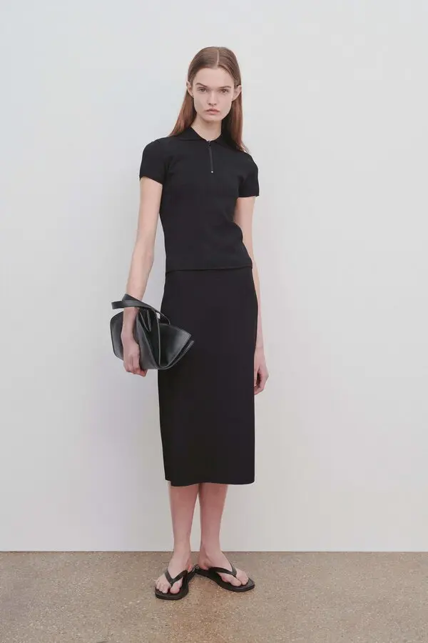 THE ROW Cason Midi Skirt