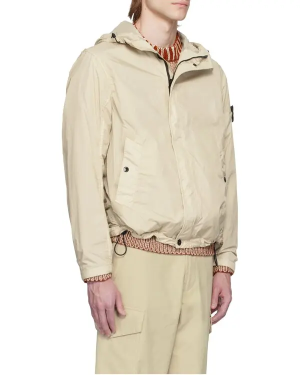 Stone Island Hooded Jacket With Compass Logo