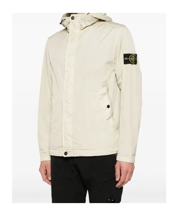 Stone Island Hooded Jacket With Compass Logo