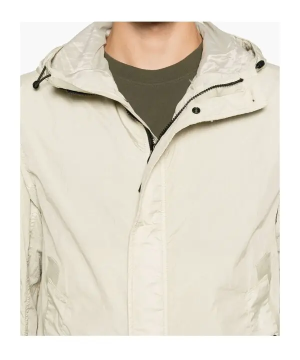 Stone Island Hooded Jacket With Compass Logo